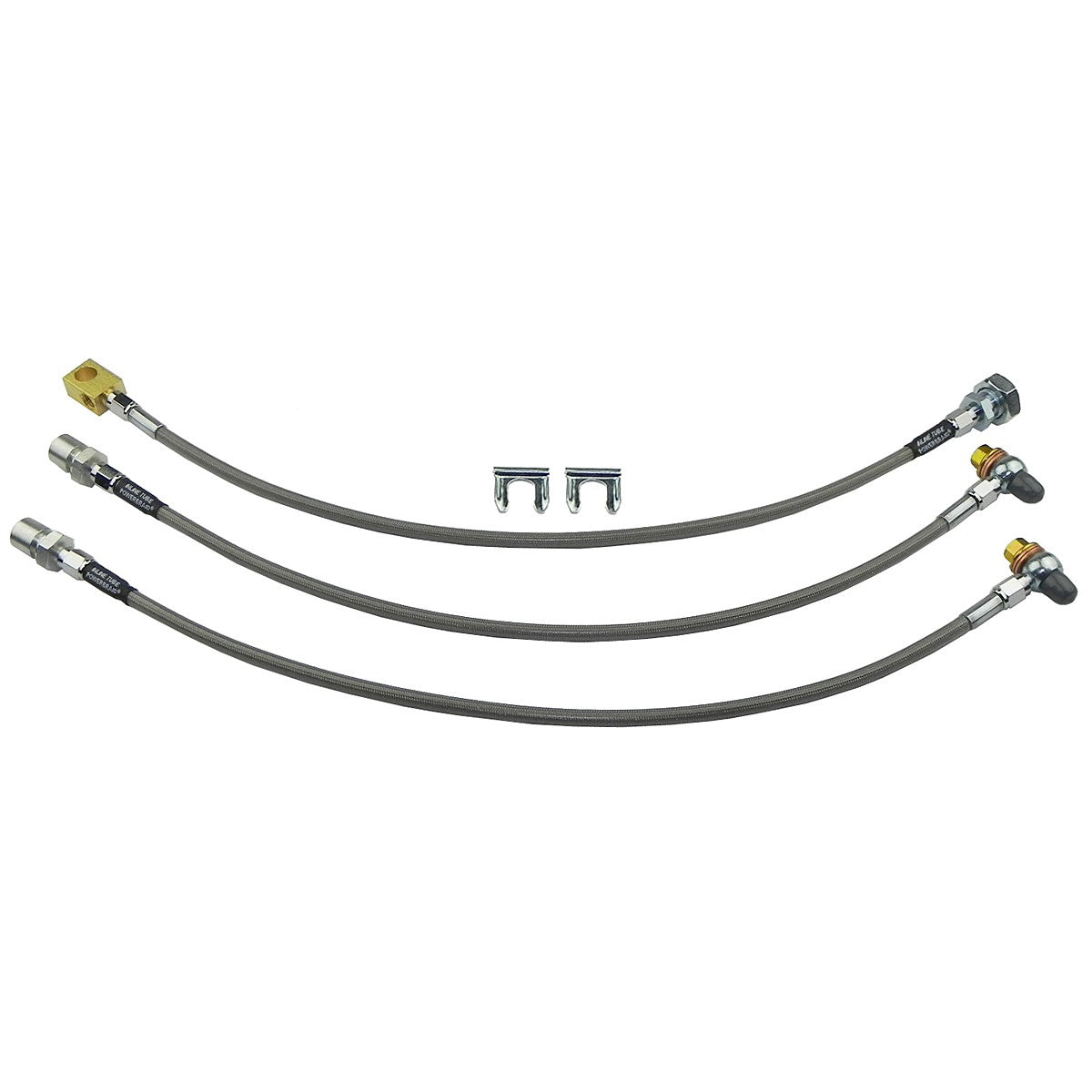 1982-91 Chevrolet GMC S10 S15 Blazer 4wd Stainless Braided Brake Hose ...