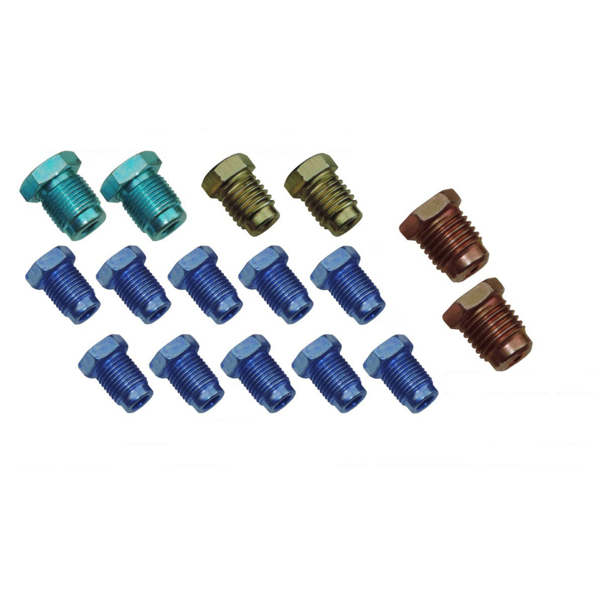 3/16 TUBE - Zinc Metric Fitting Pack 16pc – Inline Tube