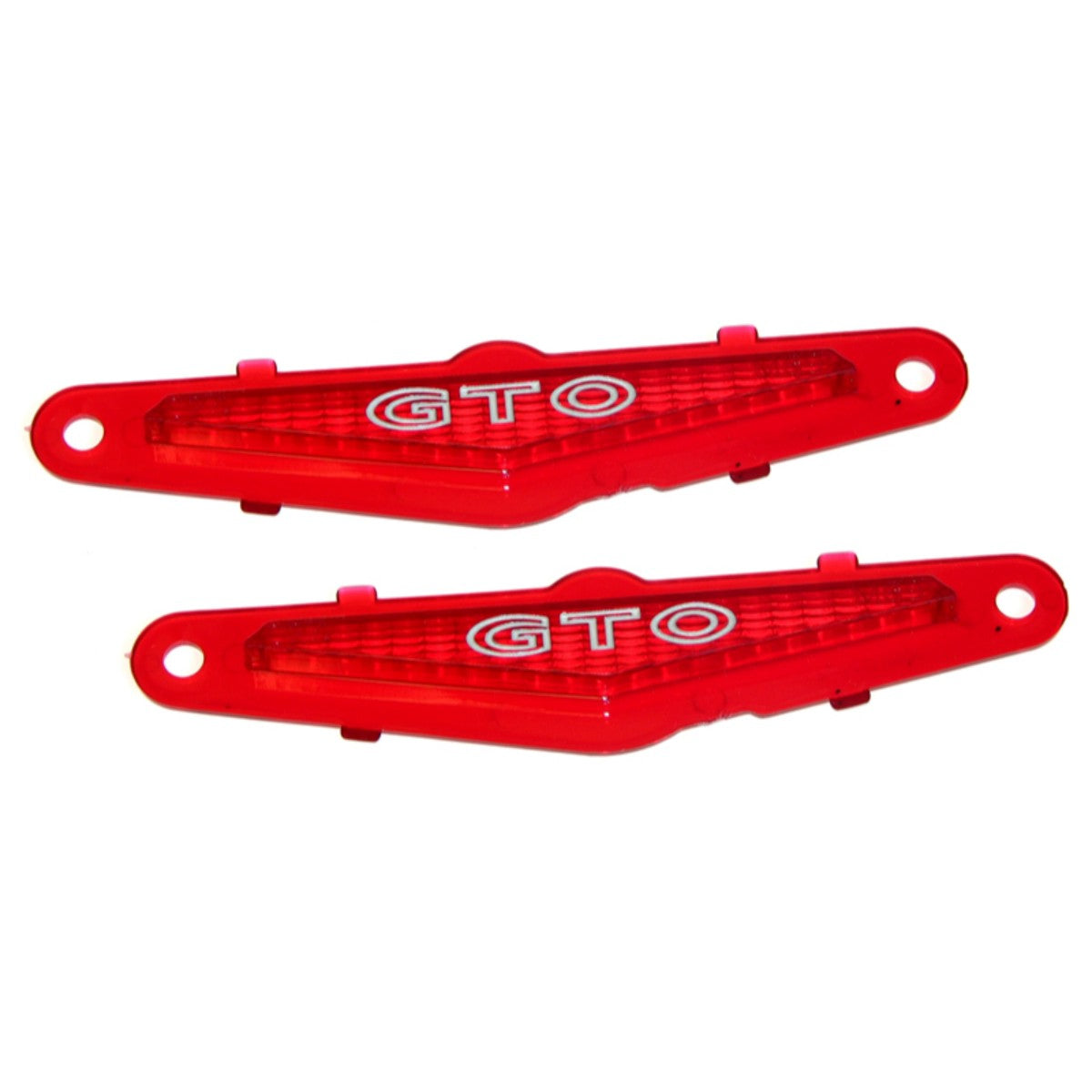 1969 GTO Rear Quarter Side Marker Lens, Pair – Inline Tube