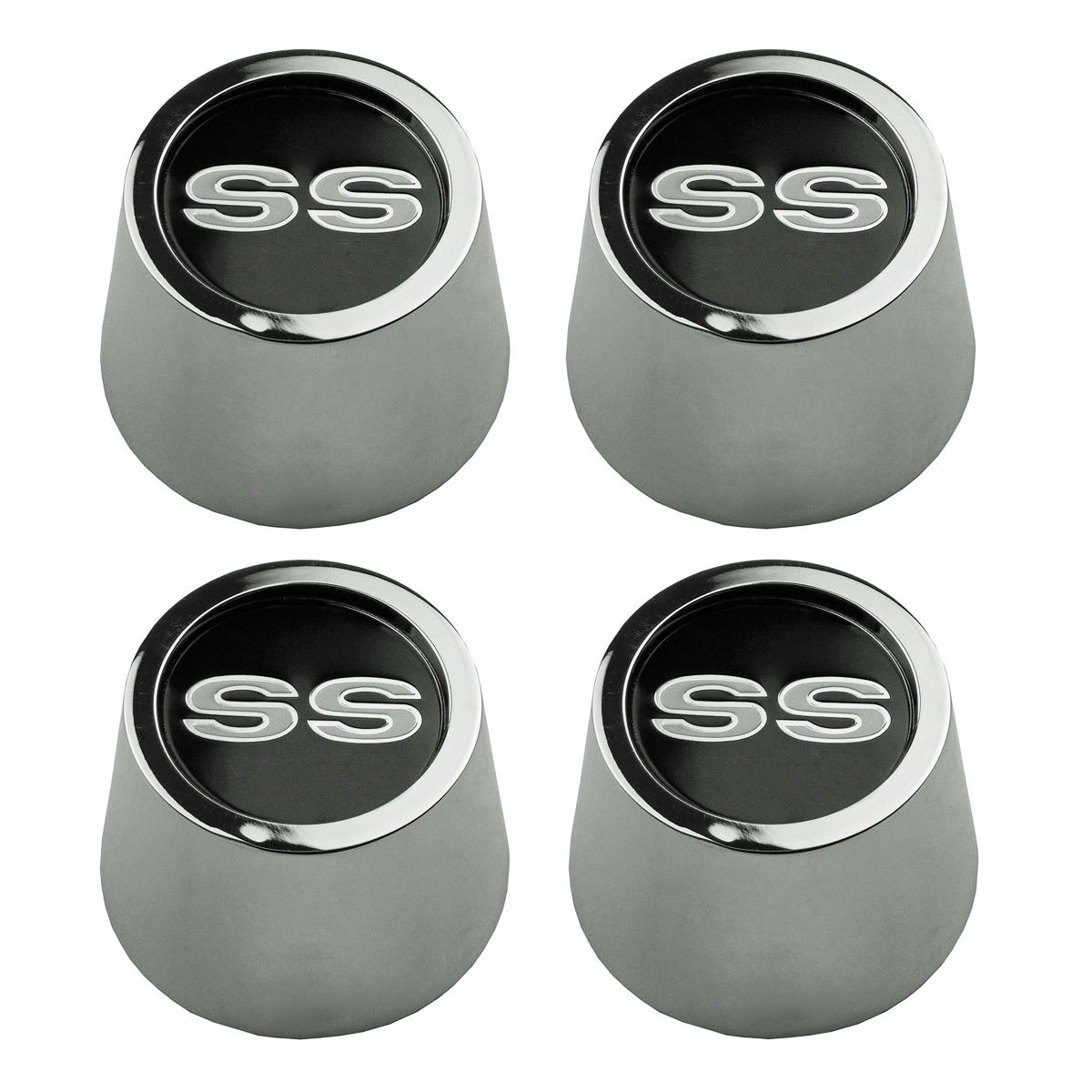 1969-70 SS CHEVY CENTER CAPS 4pc – Inline Tube