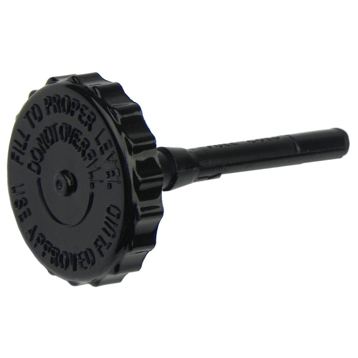 1968-85 GM Power Steering Reservoir Cap Black 1pc – Inline Tube