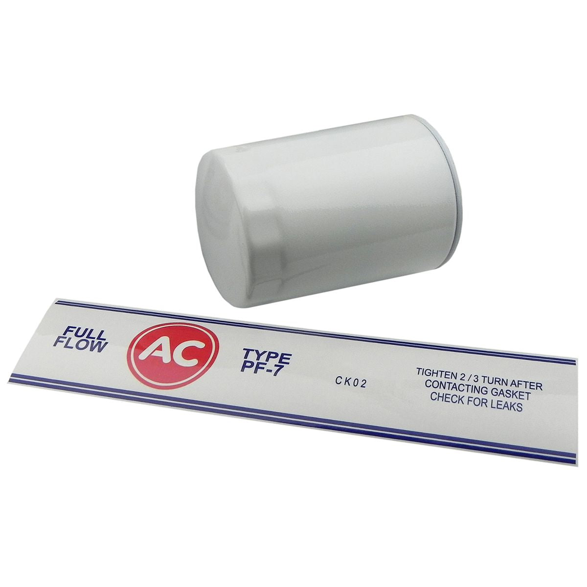 1961-66 GM PF-7 Oil Filter Sticker & White Filter w/ AC Logo – Inline Tube