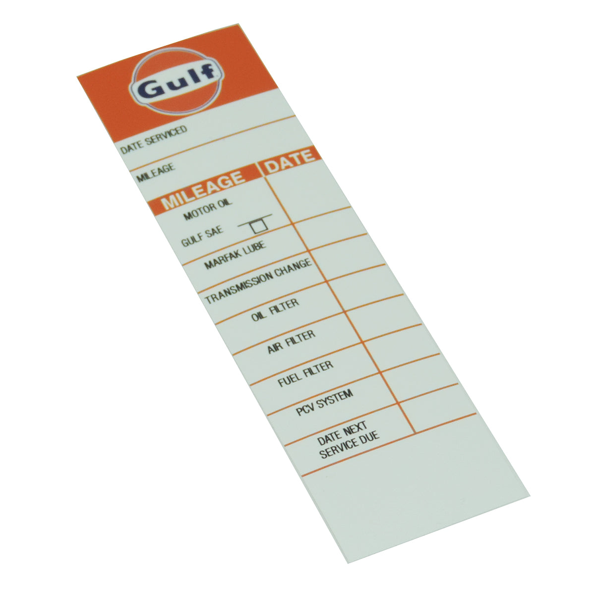 GULF Service Station Door Jamb Decal 1pc – Inline Tube