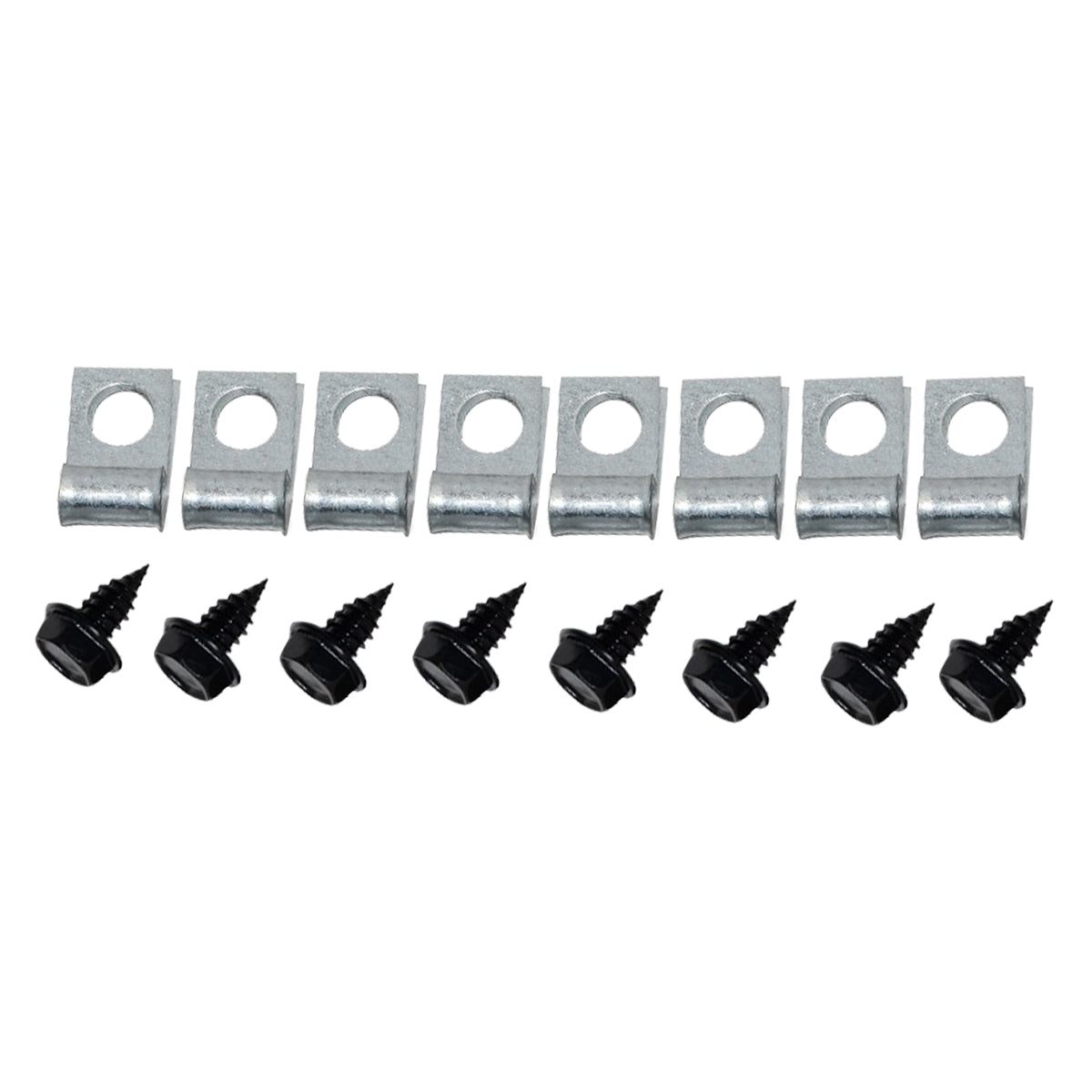 1976-86 Jeep 4cyl & I6 Fuel Line Clip Kit 5/16" 16pc – Inline Tube