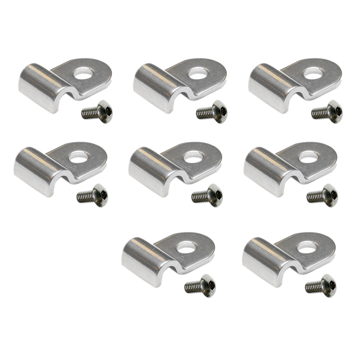 Brake and Fuel Line Clamp, Street Rod Clip Single 3/16" Tube Stainless ...