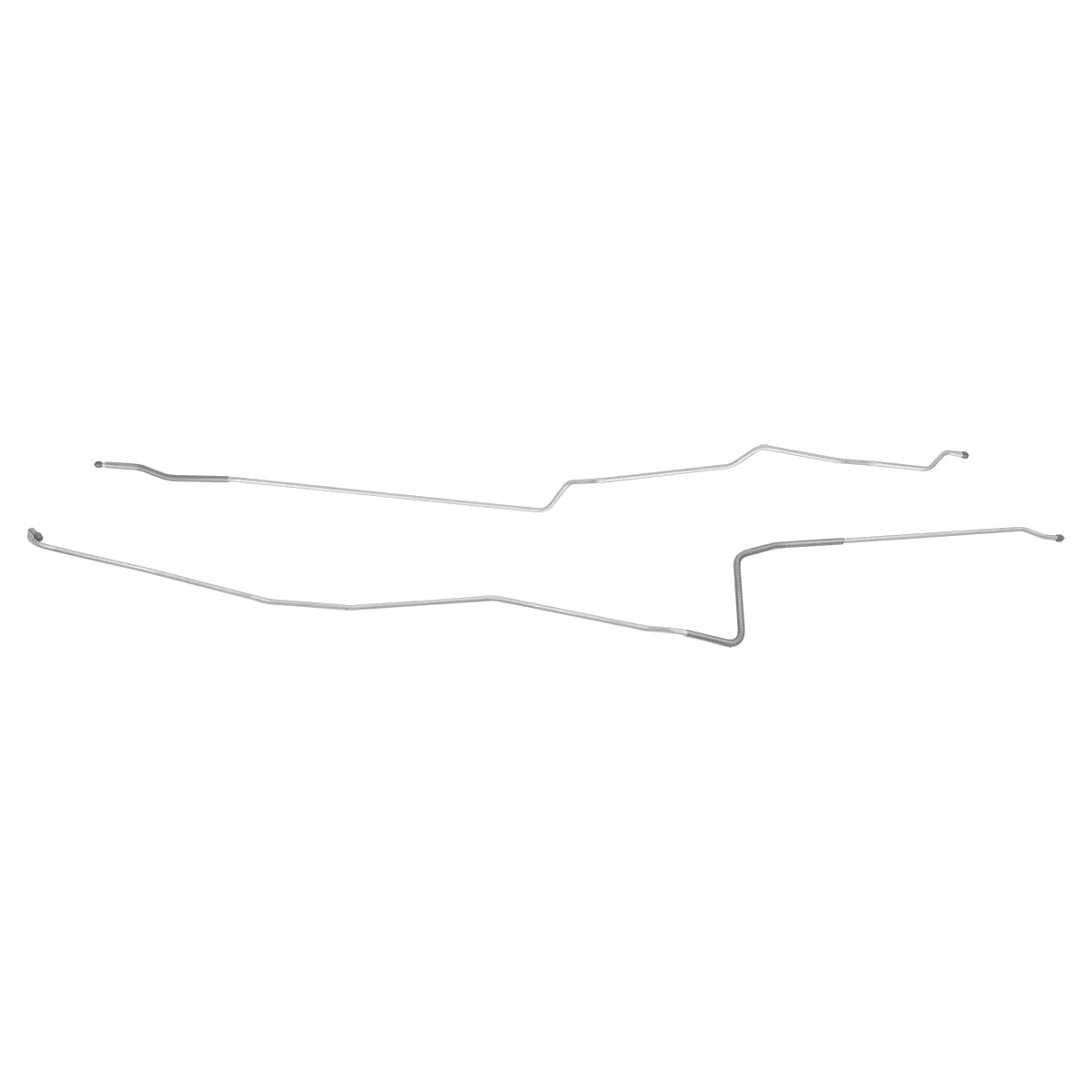 1973-74 Chevrolet Nova/SS (PS Routing) 3/8" Main Fuel Lines 2pc, Stain ...