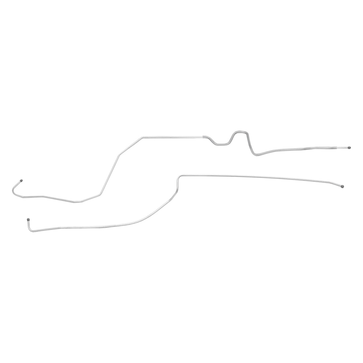 1972-74 Pontiac Firebird TA (PS Routing) 3/8" Main Fuel Lines 2pc, Sta ...