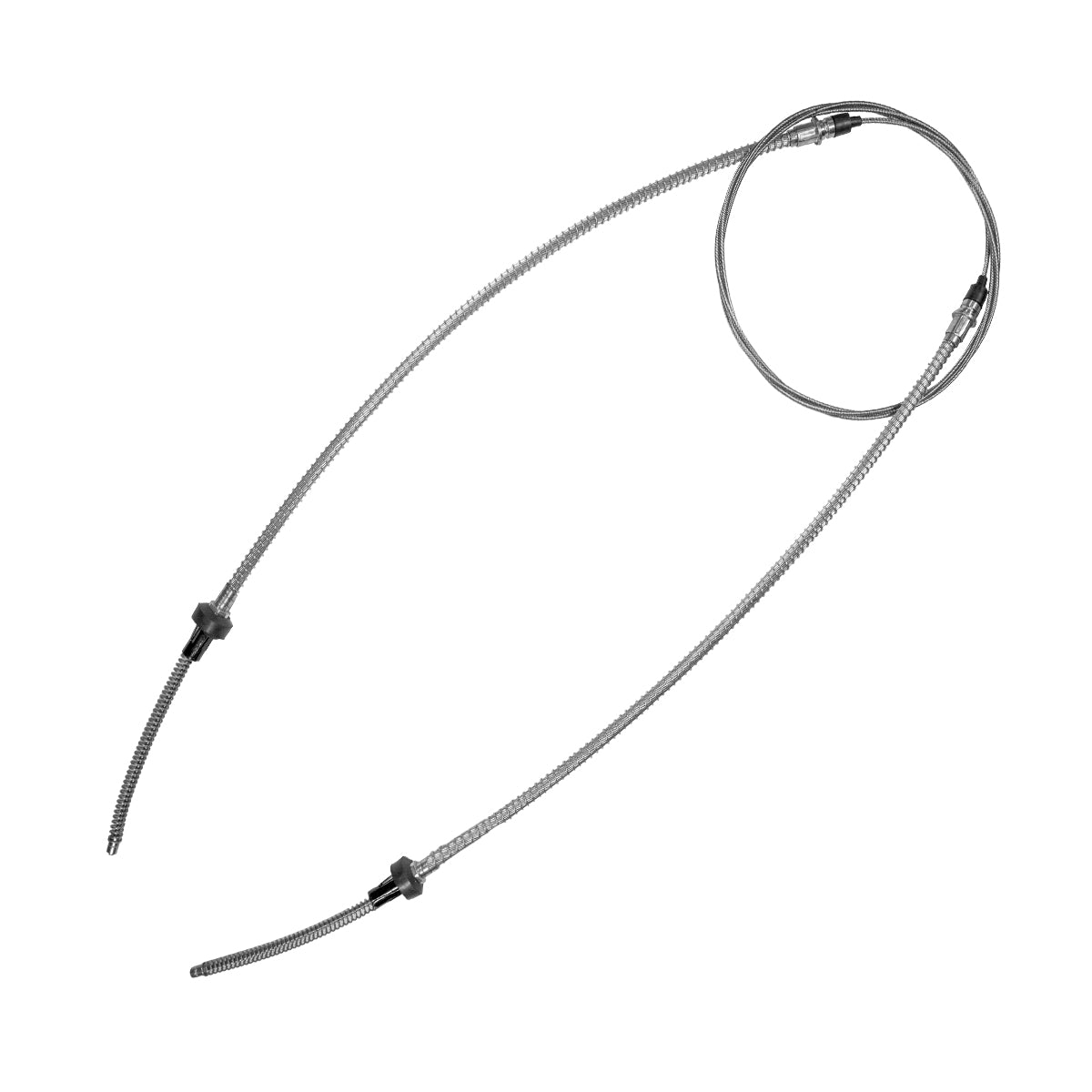 1954-56 Ford Pass Car Rear Parking Brake Cable, Loops for Both Wheels ...